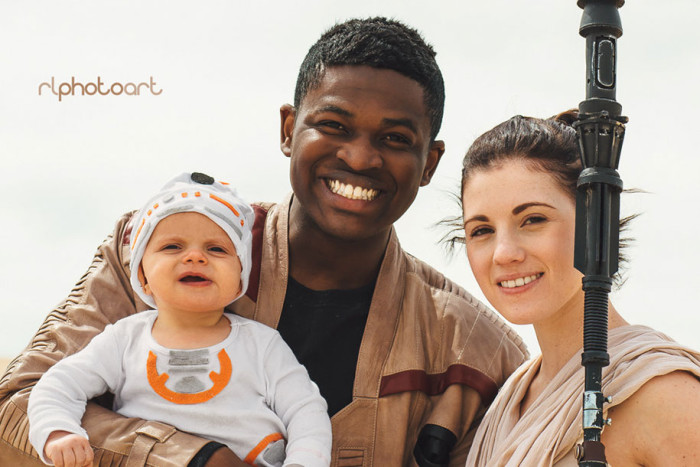 Geeky Photoshoot With Star Wars Family: Rey, Finn And Their BaBy-8 ...