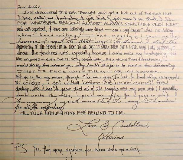 15 Examples Of Handwriting That You Will Not Believe Were Written By ...