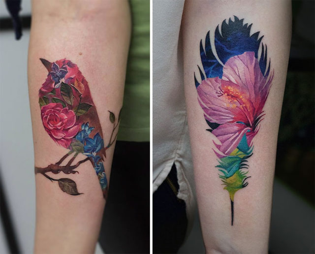 Polish Artist Creates Double Exposure Tattoos Inspired By 'True ...