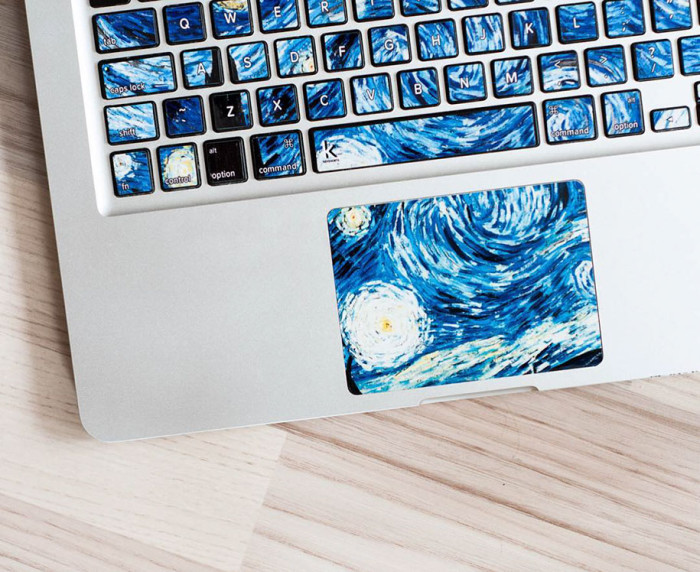 Keyboard Stickers Turn Laptops Into Iconic Paintings | DeMilked