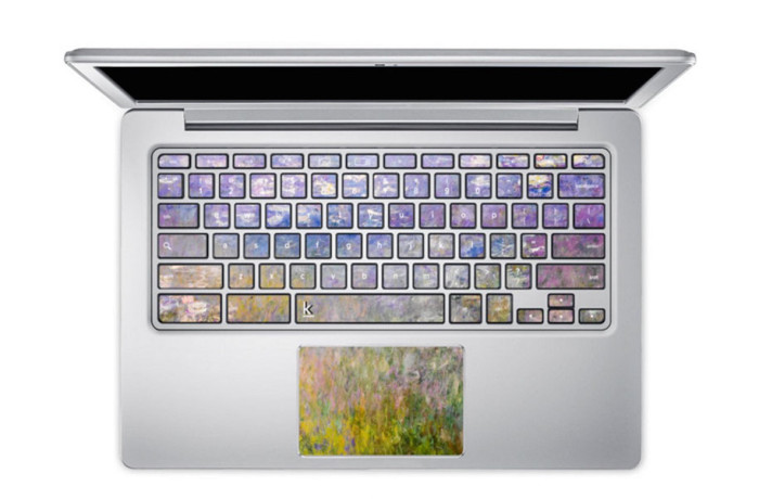Keyboard Stickers Turn Laptops Into Iconic Paintings | DeMilked