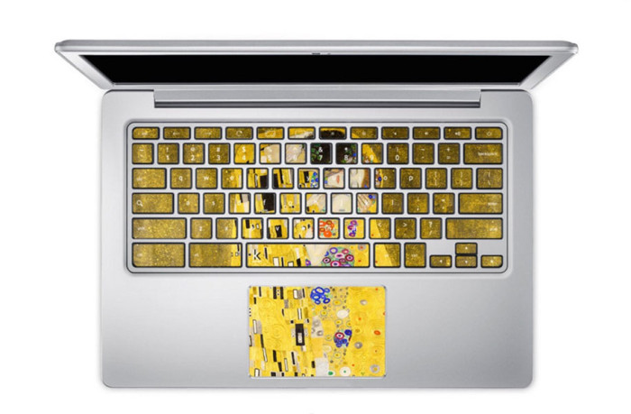 Keyboard Stickers Turn Laptops Into Iconic Paintings | DeMilked