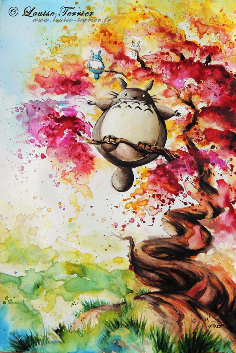 Studio Ghibli Characters Redrawn In Watercolor Paintings | DeMilked