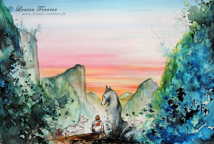 Studio Ghibli Characters Redrawn In Watercolor Paintings | DeMilked