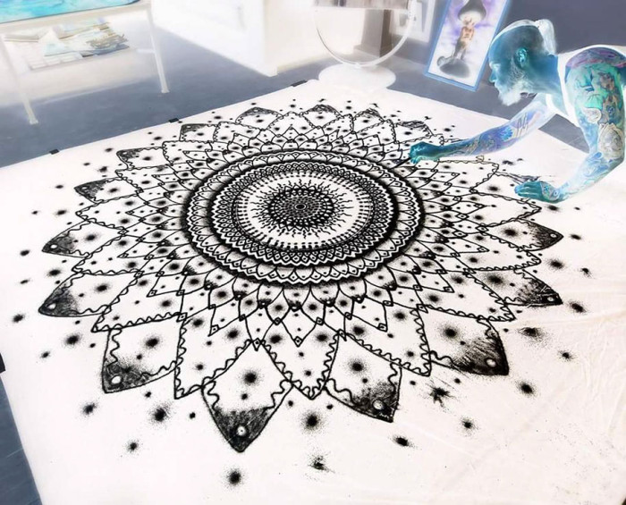 Salt Drawings Become Complete When Inverted | DeMilked