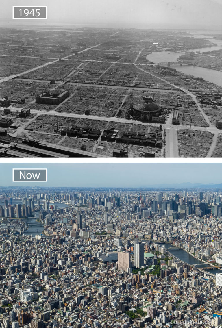 15 Before-And-After Pics Of The Iconic Cities Around The World | DeMilked