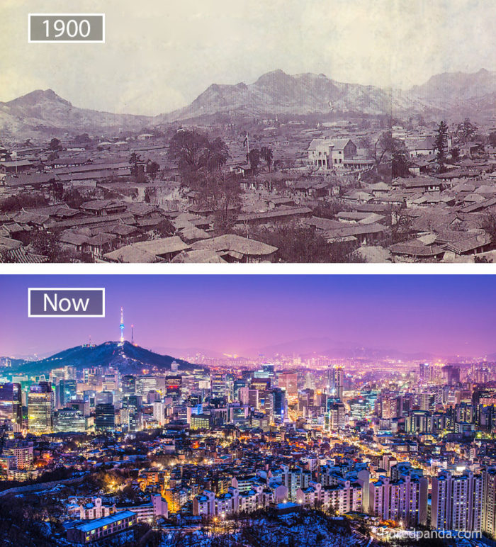 15 Before-And-After Pics Of The Iconic Cities Around The World | DeMilked