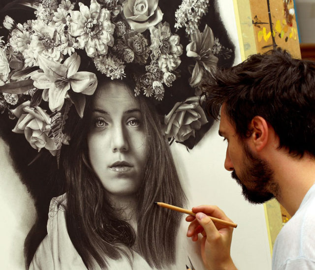 Artist Spends 100s Hours Drawing Photo-Realistic Pencil Portraits Using ...