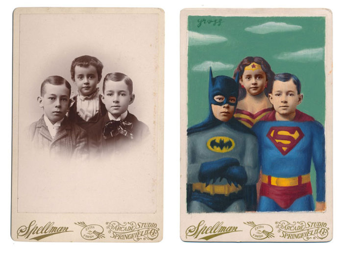 Artist Transforms Old Portraits Into Vintage Superheroes | DeMilked