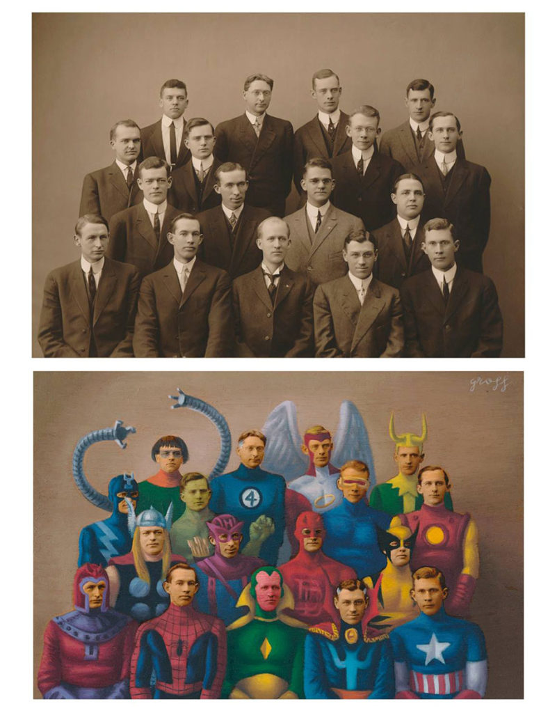 Artist Transforms Old Portraits Into Vintage Superheroes | DeMilked