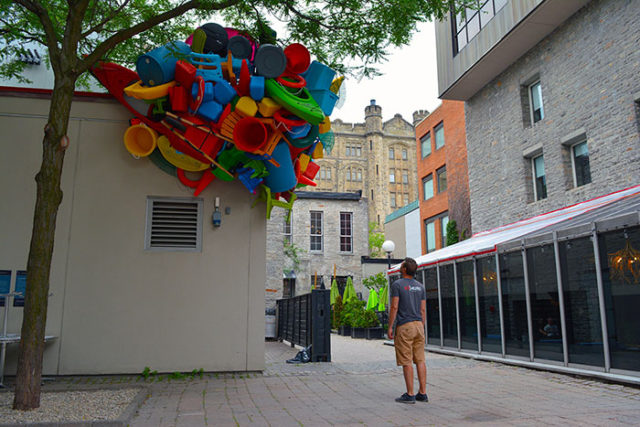Artist Creates Exploding Trash Sculptures To Remind Us How Much Stuff ...