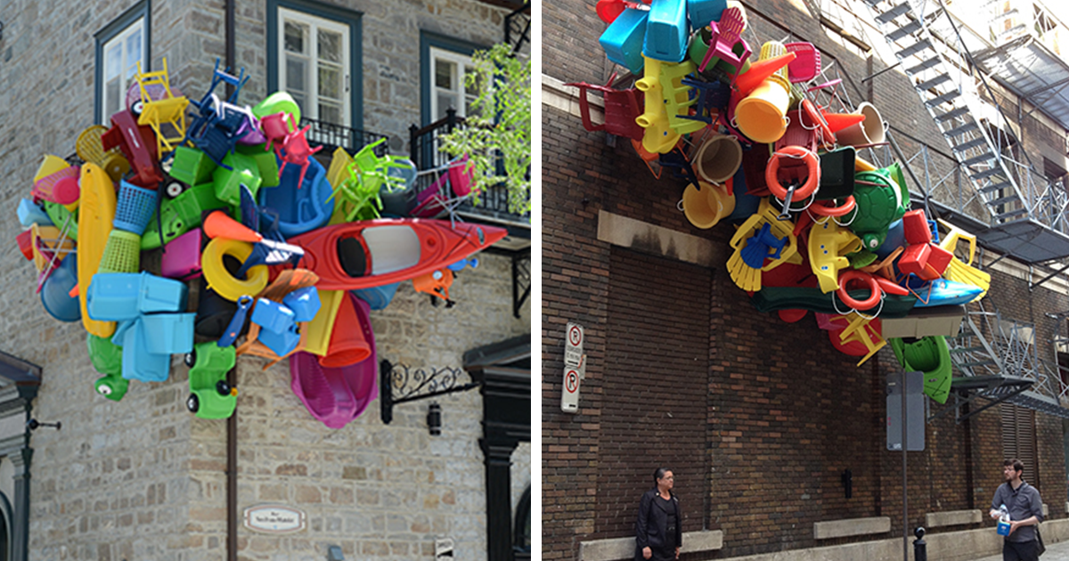 Artist Creates Exploding Trash Sculptures To Remind Us How Much Stuff ...