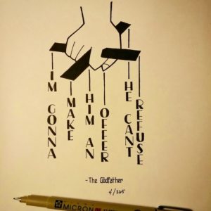 Artist Writes 365 Movie Quotes In Beautiful Calligraphy | DeMilked