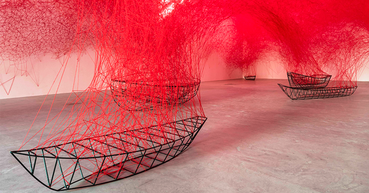 Red Thread Maze That Mimics The Complexity Of Your Mind | DeMilked