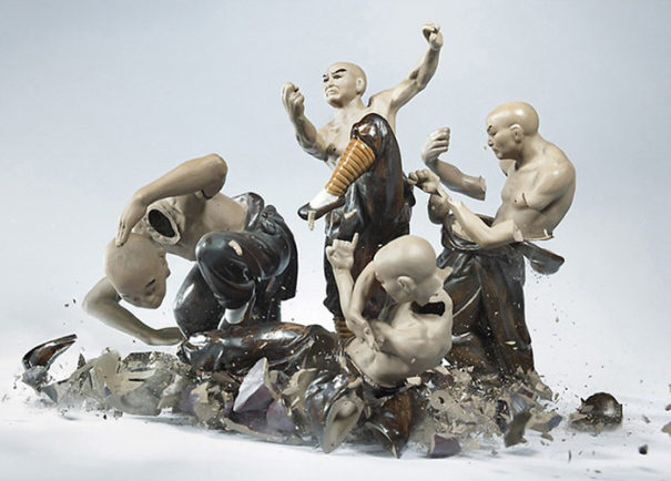 Moment When Porcelain Dolls Shatter On The Ground Looks Like They're In ...
