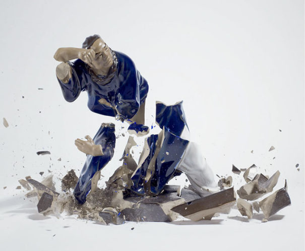 Moment When Porcelain Dolls Shatter On The Ground Looks Like They're In ...