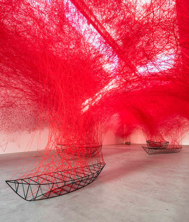 Red Thread Maze That Mimics The Complexity Of Your Mind | DeMilked