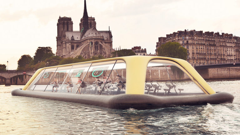 Floating Gym In Paris Powered By Its Visitors | DeMilked