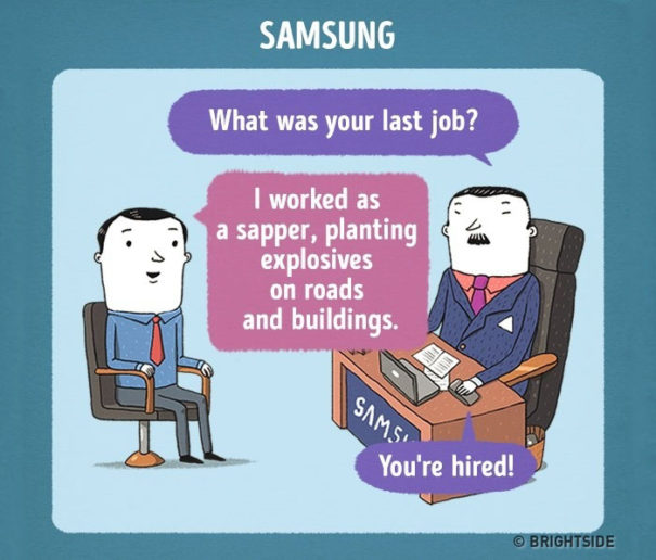 13 Hilarious Job Interview Scenarios At Famous Companies | DeMilked