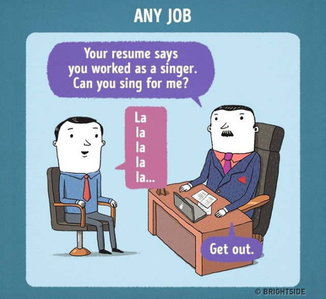 13 Hilarious Job Interview Scenarios At Famous Companies | DeMilked