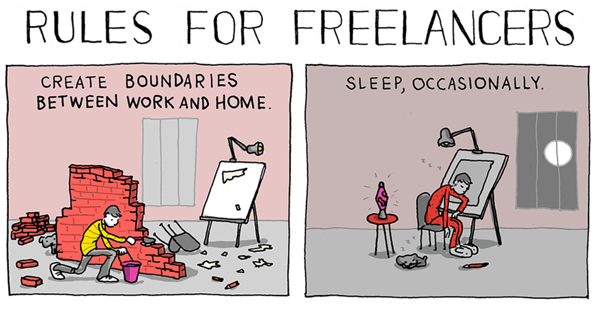 7 Funny Rules Reveal The Daily Struggles Of Freelancers | DeMilked