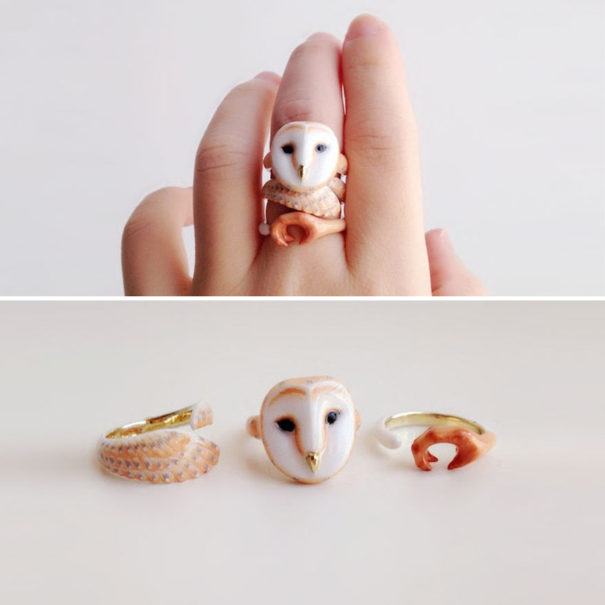3-Piece Rings Become Animals When All Pieces Are Put Together | DeMilked