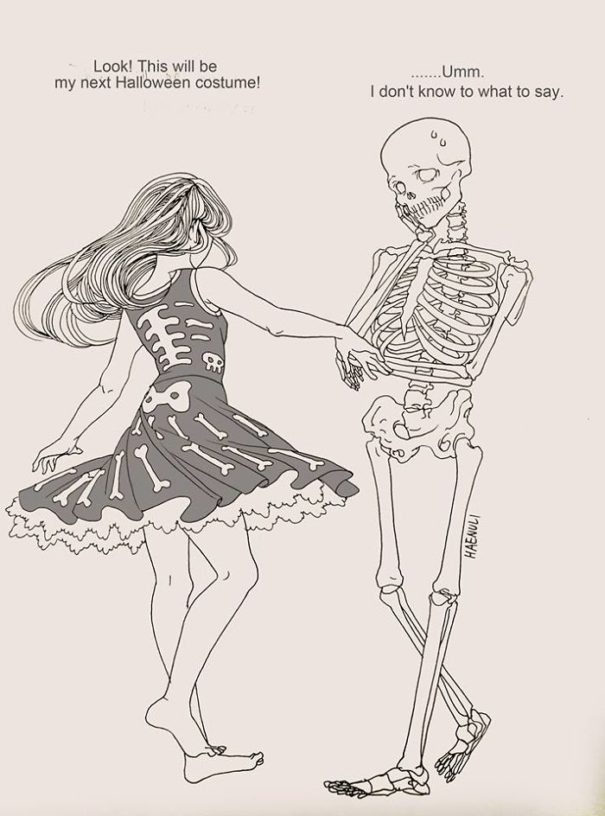 Artist Creates Death-Inspired Comics To Fight Her Depression | DeMilked