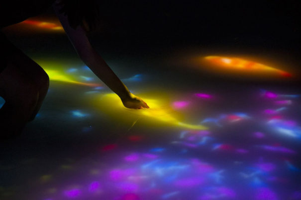 Pond Filled With Interactive Fish Changes When You Walk Through It ...