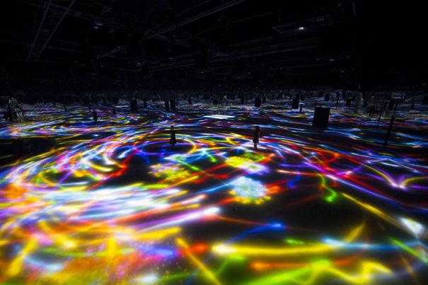 Pond Filled With Interactive Fish Changes When You Walk Through It