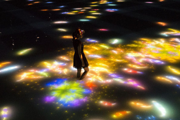 Pond Filled With Interactive Fish Changes When You Walk Through It