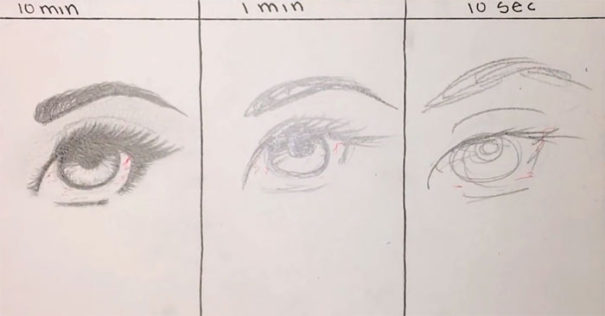 Speed Drawing Challenge For Pro Illustrators To Sketch In 10 Mins, 1 ...