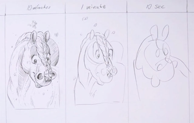 Speed Drawing Challenge For Pro Illustrators To Sketch In 10 Mins, 1 ...