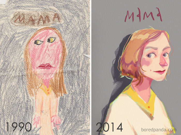 50 Amazing Before & After Drawings Show Why Practice Is So Important ...