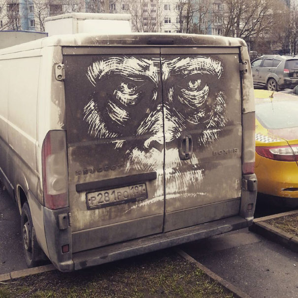 Dirty Car Owners Find Their Cars "Vandalized" With Amazing Drawings ...