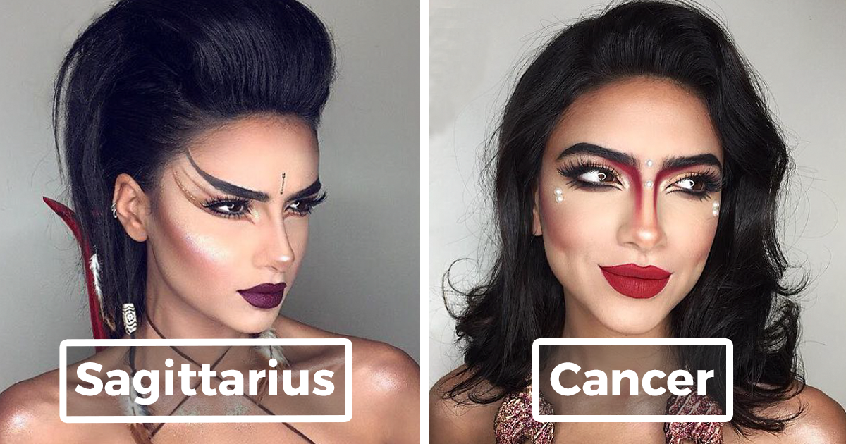 Artist Creates 12 Makeup Looks, One For Each Zodiac Sign | DeMilked