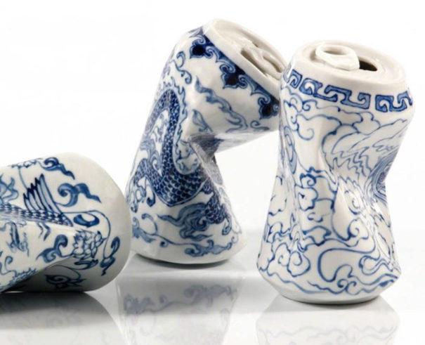 Crushed Soda Cans Made Of Ming Dynasty-Style Porcelain | DeMilked