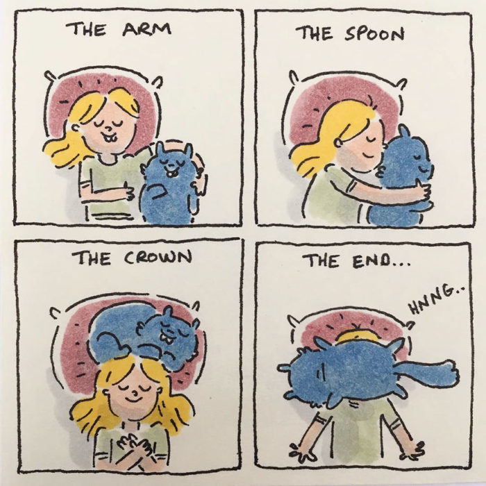 Artist Draws What It’s Like Living With Cats On Post-It Notes | DeMilked