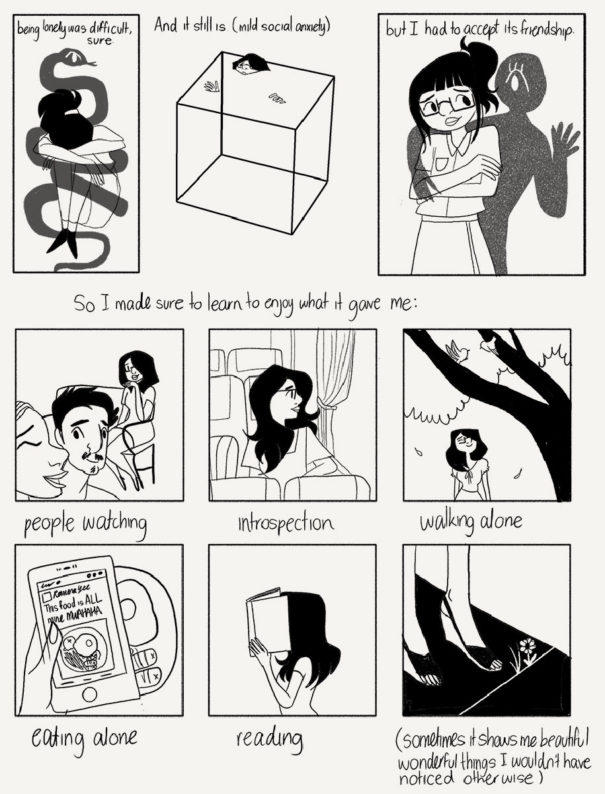 10 Comics Show A Positive Side Of Loneliness | DeMilked