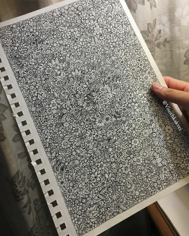 This Cambodian Artist Took Doodling To The Next Level | DeMilked