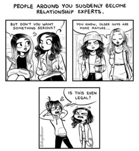 5 Comics Reveal The Truth About Dating Someone Younger | DeMilked