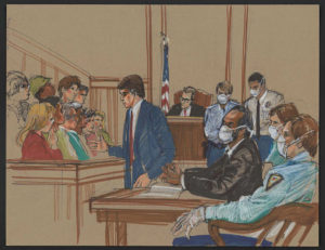 10+ Rare Courtroom Sketches From Most Infamous Trials Where No Cameras ...