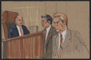 10+ Rare Courtroom Sketches From Most Infamous Trials Where No Cameras ...