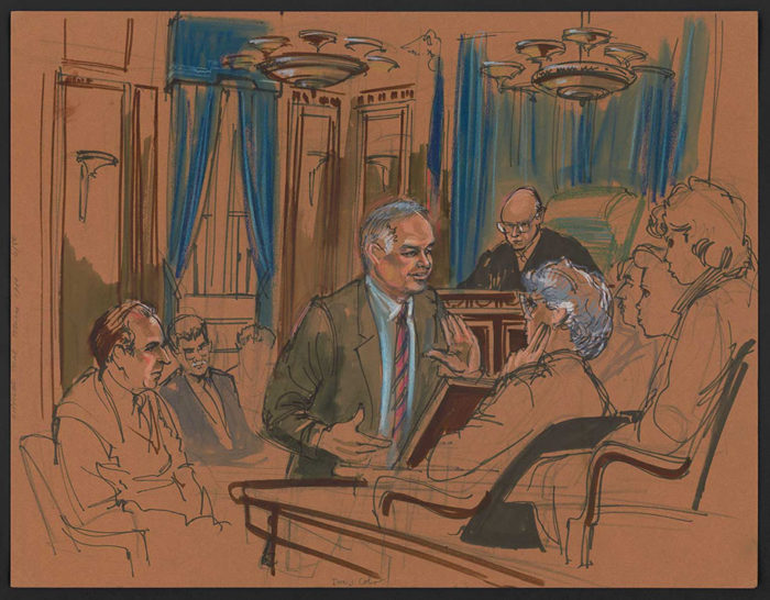 10+ Rare Courtroom Sketches From Most Infamous Trials Where No Cameras ...