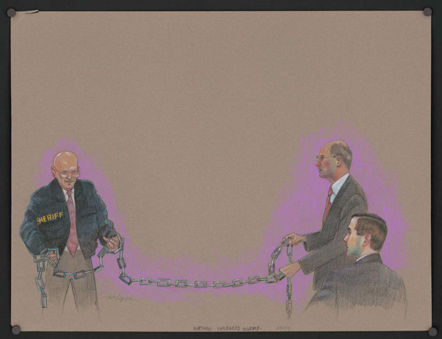 10+ Rare Courtroom Sketches From Most Infamous Trials Where No Cameras ...