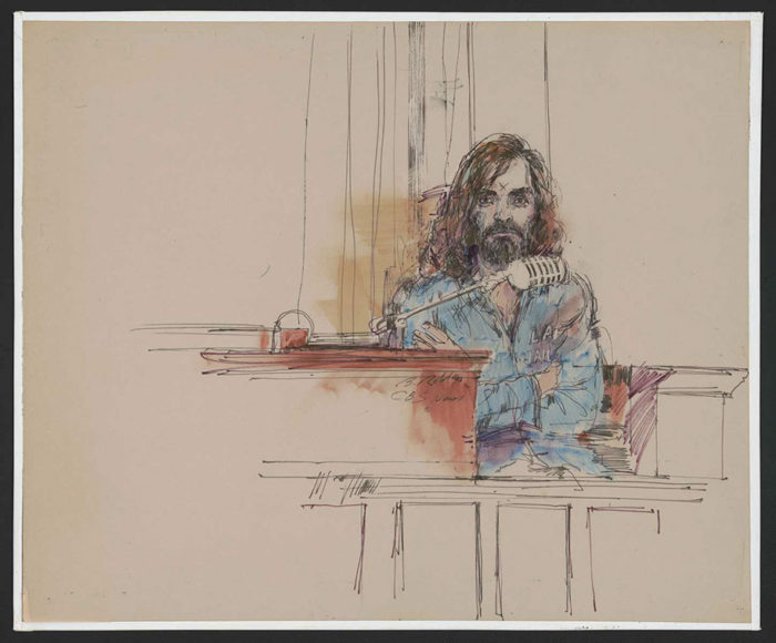 10+ Rare Courtroom Sketches From Most Infamous Trials Where No Cameras ...
