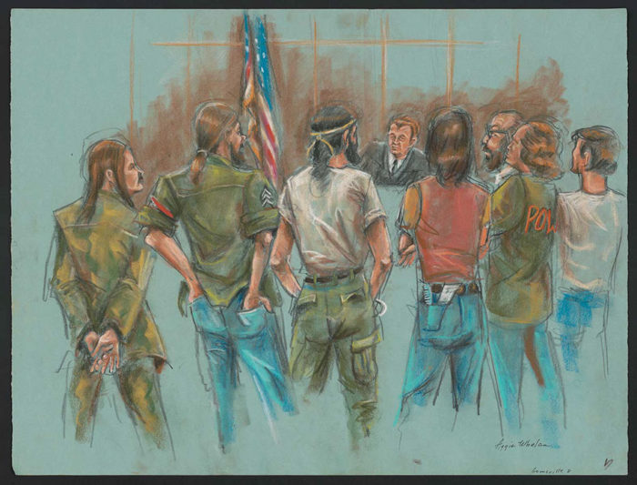 10+ Rare Courtroom Sketches From Most Infamous Trials Where No Cameras ...