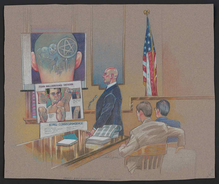 10+ Rare Courtroom Sketches From Most Infamous Trials Where No Cameras ...