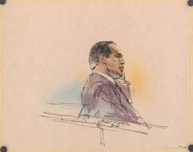 10+ Rare Courtroom Sketches From Most Infamous Trials Where No Cameras ...