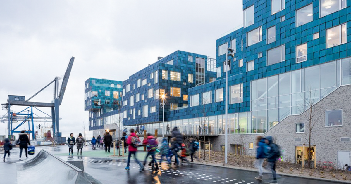 Biggest School In Copenhagen Got Completely Covered With 12,000 Solar ...
