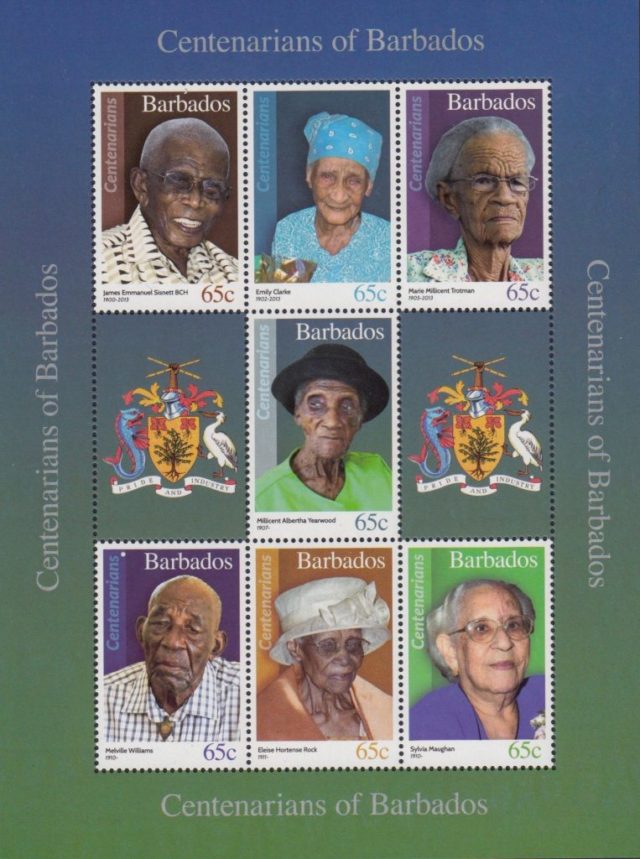 Portraits Of 100-Year-Old Citizens Of Barbados Were Printed On Postal ...